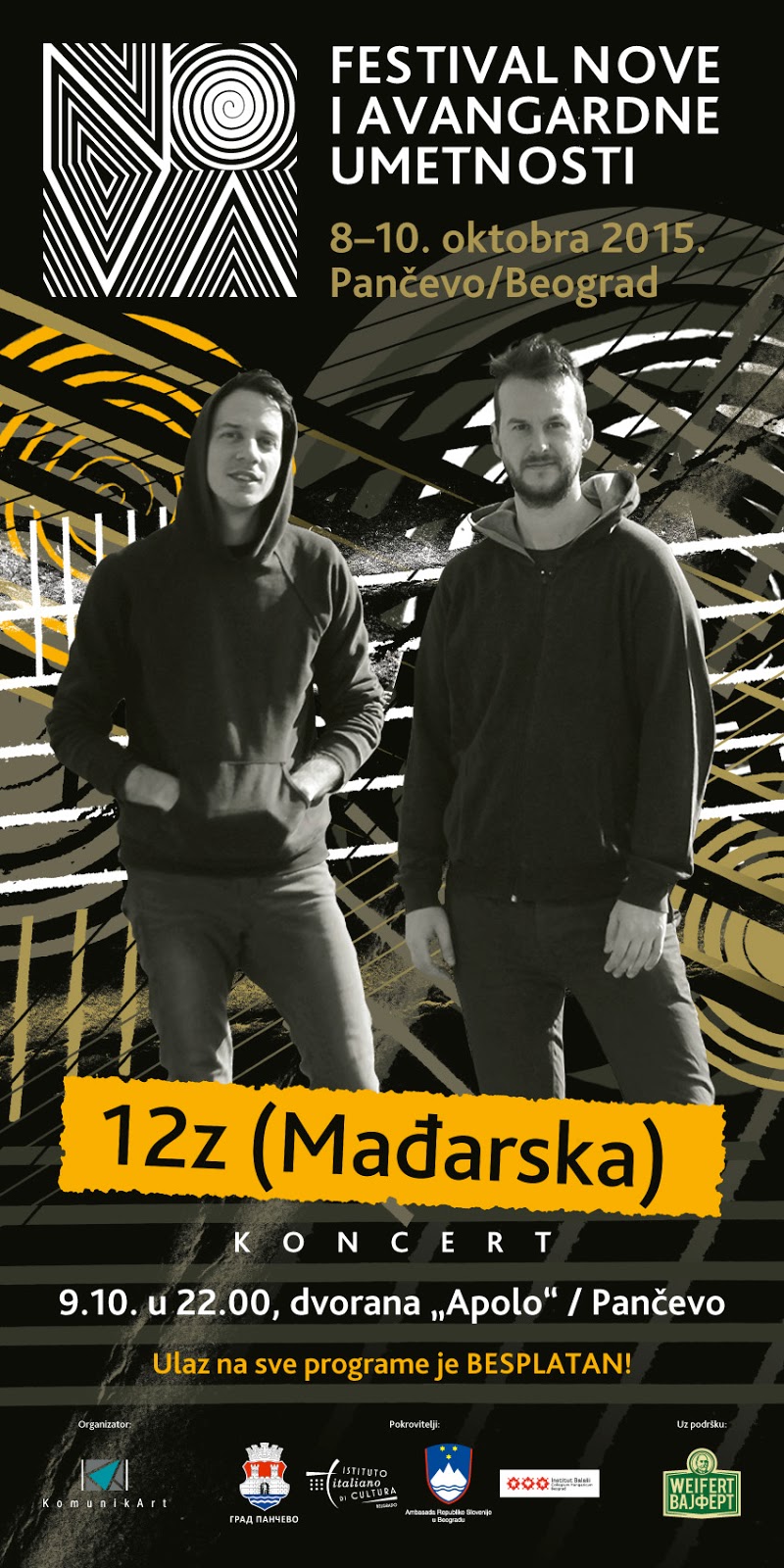 EX YU vesti : 12z nastupa na Nova Festivalu u Pančevu 10. oktobar u 20. ...