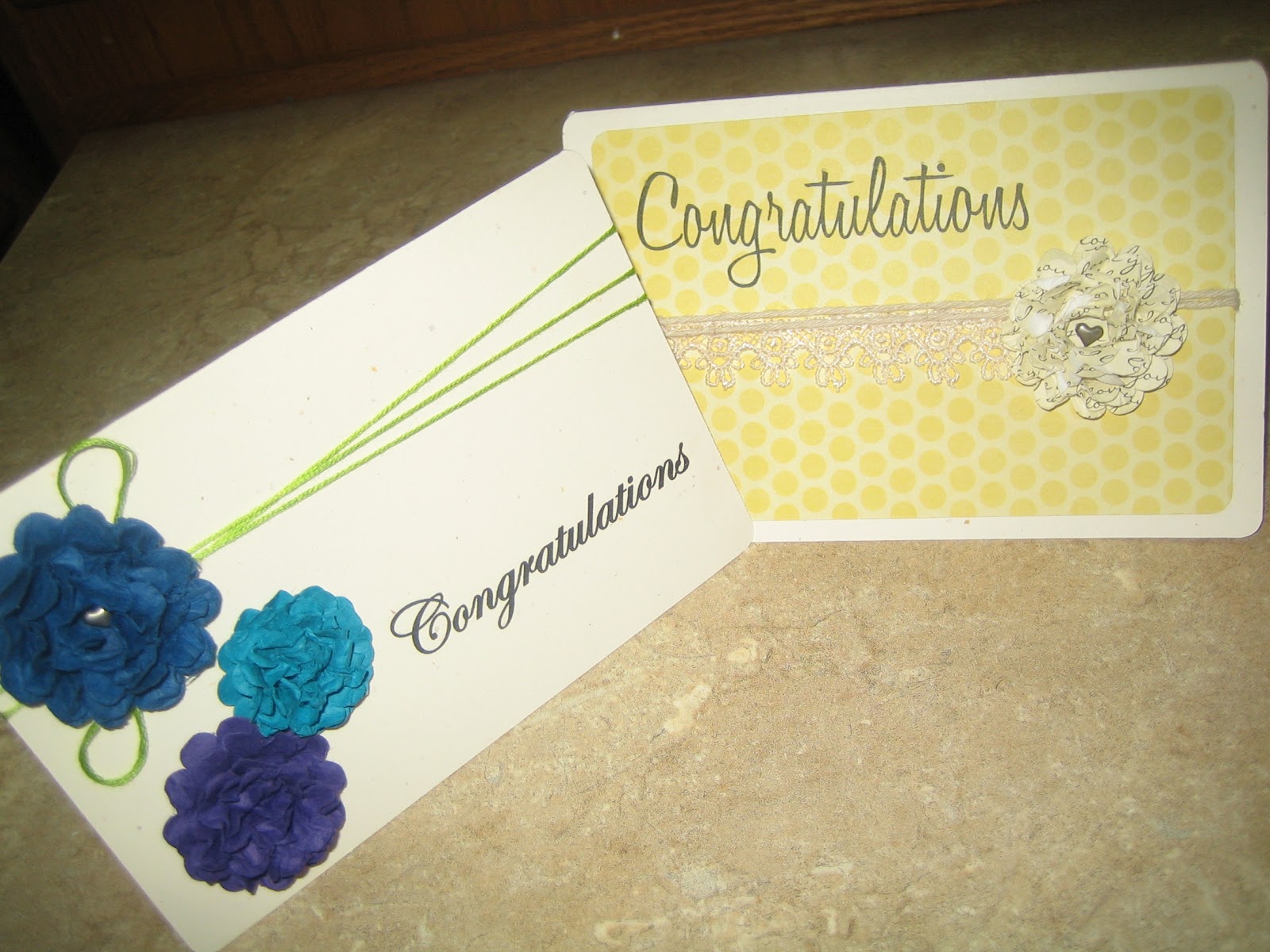 Cut, Craft, Create: Fun With Flowers {Congratulations Cards}