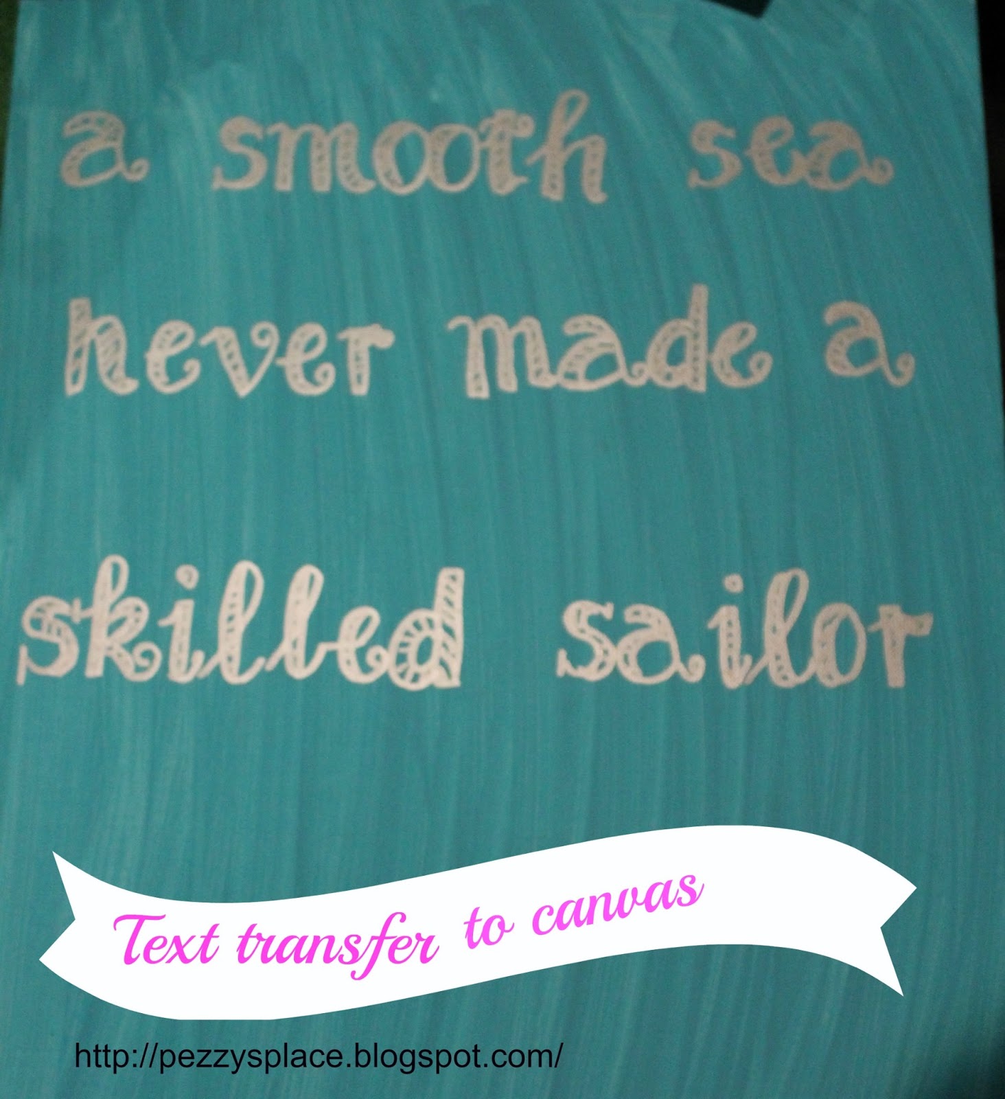 Pezzy's Place: Text on Canvas Tutorial