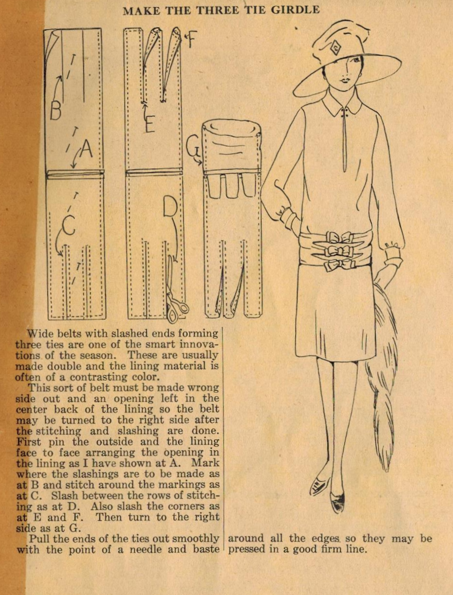 The Midvale Cottage Post: Home Sewing Tips from the 1920s - Three Tie ...