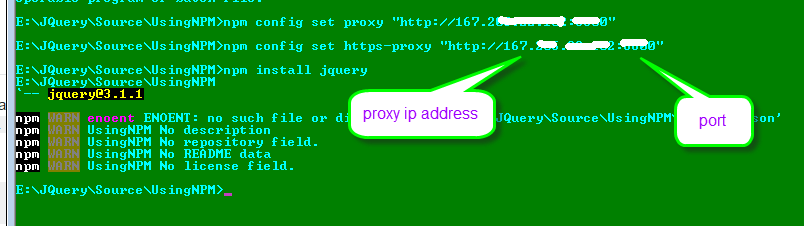 Dimensi TutupBotol: Set and Unset NPM Config Behind the Proxy in Windows 7