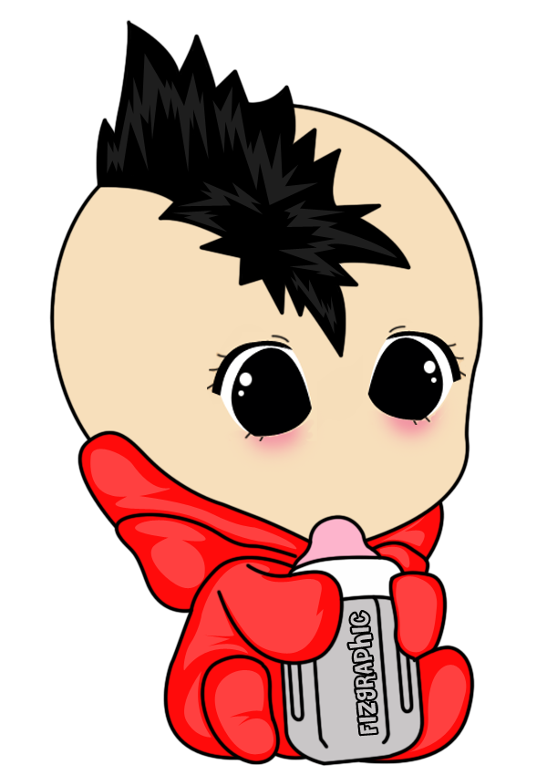 Fizgraphic: Freebies Doodle Baby Punk Comel