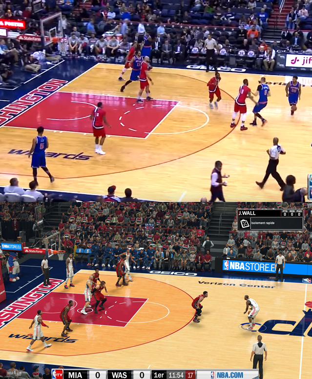 NBA 2K17 Washington Wizards Court