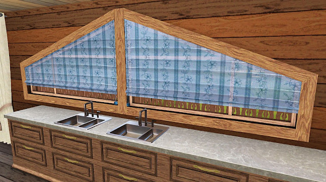 Corporation "SimsStroy": The Sims 3. Curtain diagonal windows.