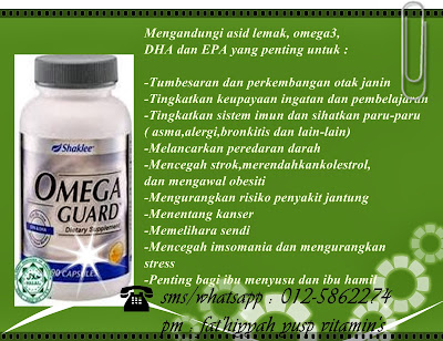kisah hidupku...: omega guard shaklee