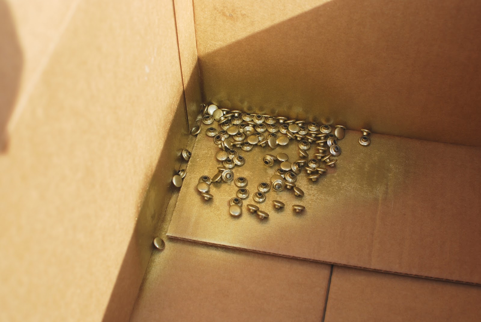 Simply Pinspirational: DIY Spray Painting for Rivets (or any small objects)