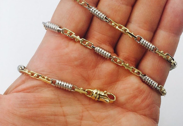 Men's Two-Tone Gold Chains