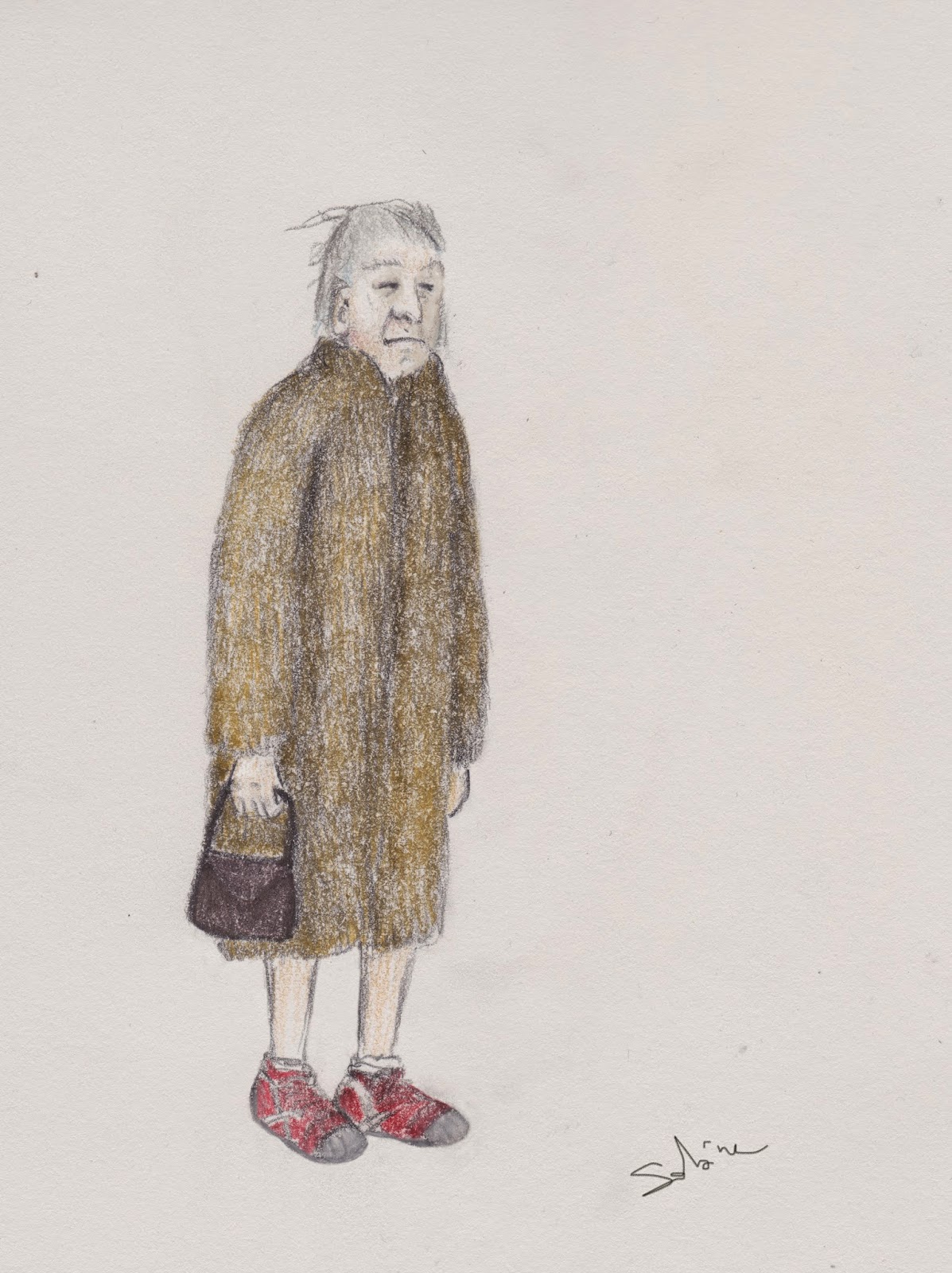 Something caught my eye: Funky old lady