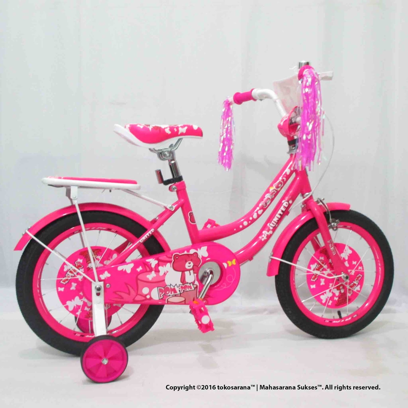 Mester Lifestyle: United Pom Pom Sepeda Anak Perempuan 16 Inci