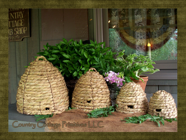 Country Cottage Primitives: Straw Bee Skeps