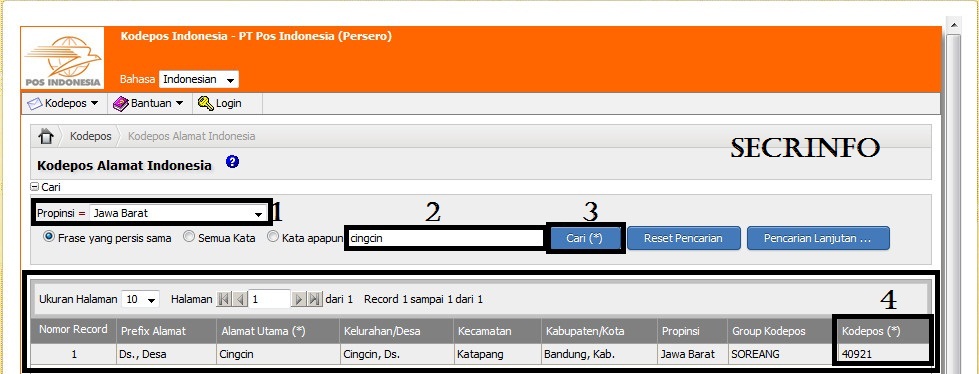 Cara Mengetahui Kode Pos
