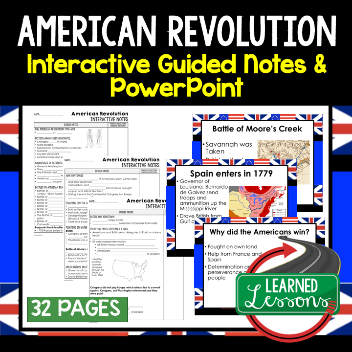 American History Interactive Guided Notes and PowerPoints BUNDLE ...