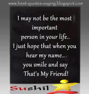 Best Quotes and Sayings: That's My Friend...!!