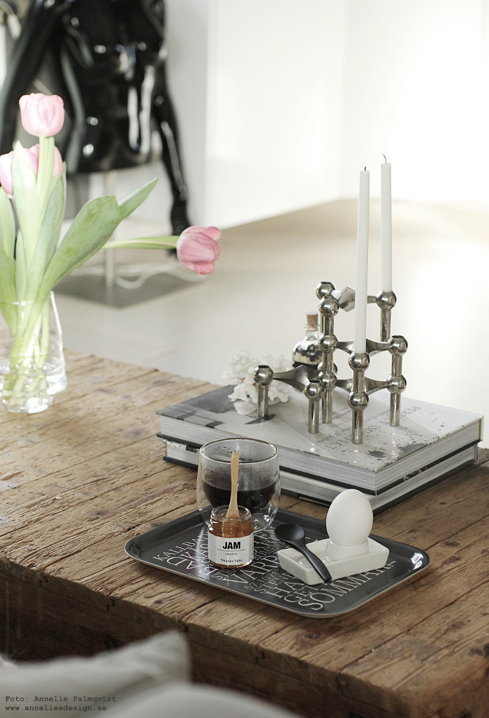 svart, vitt & rött: Frukost