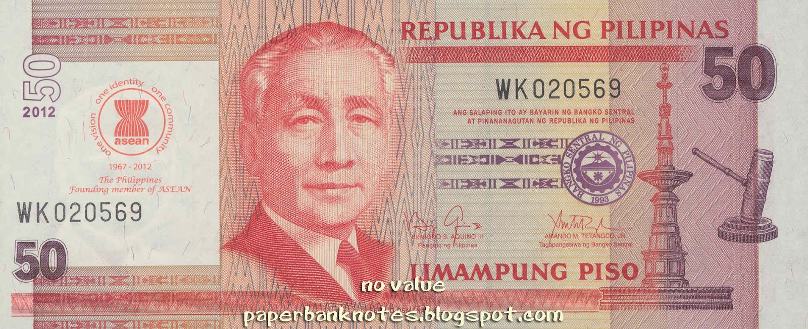 southeast asia: Philippines - 50 Piso ASEAN Commemorative