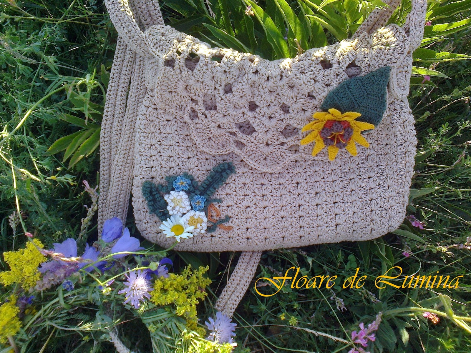 Floare de Lumina: geanta crosetata manual din bumbac - genti crosetate ...