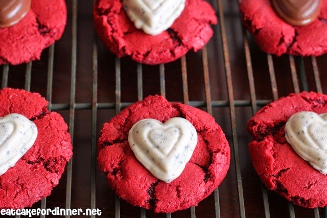 Eat Cake For Dinner: Red Velvet Sweetheart Cookies
