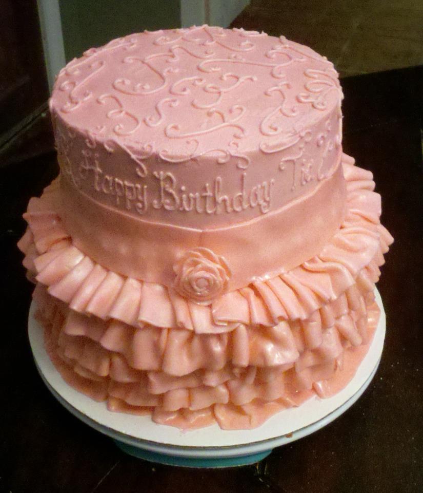 Sugar Castles Cakes and Sweets: Pink Ruffle Cake