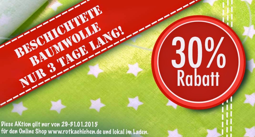 Rotkaehlchen: Beschichtete Baumwolle reduziert!