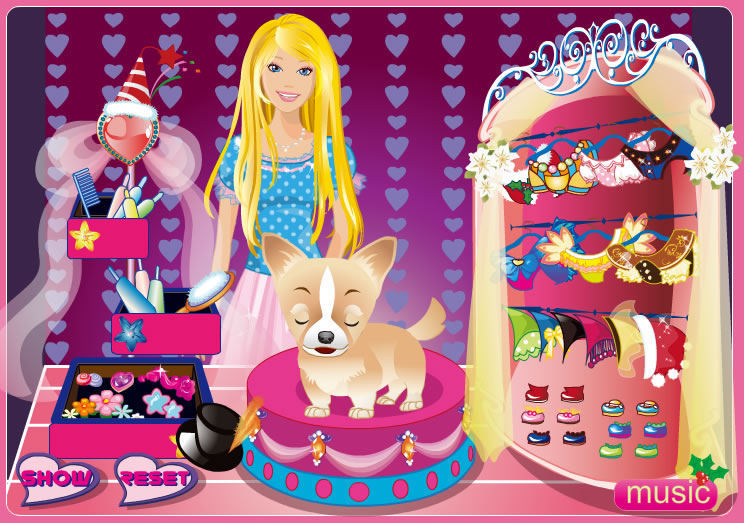 Princess Games: Barbie and Her Cute Dog - FreePrincessGames.net