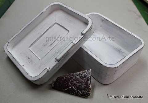 mis creaciones conArte: TUTORIAL TRANSFER EN CAJA DE MADERA