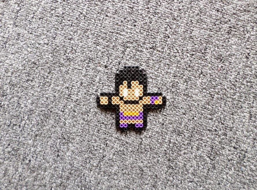 Long Black Fingers : Classic Wrestler Perler Beads