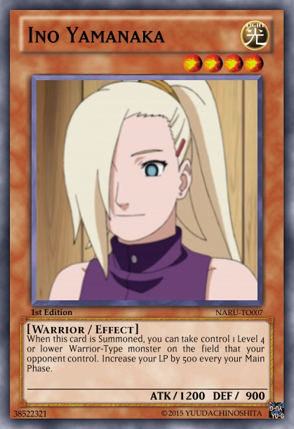 Fanmade Yu-Gi-Oh! card: [M] Ino Yamanaka