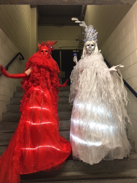 Sydney Bodyartist Bodypainter: Snow Queen Human Statues