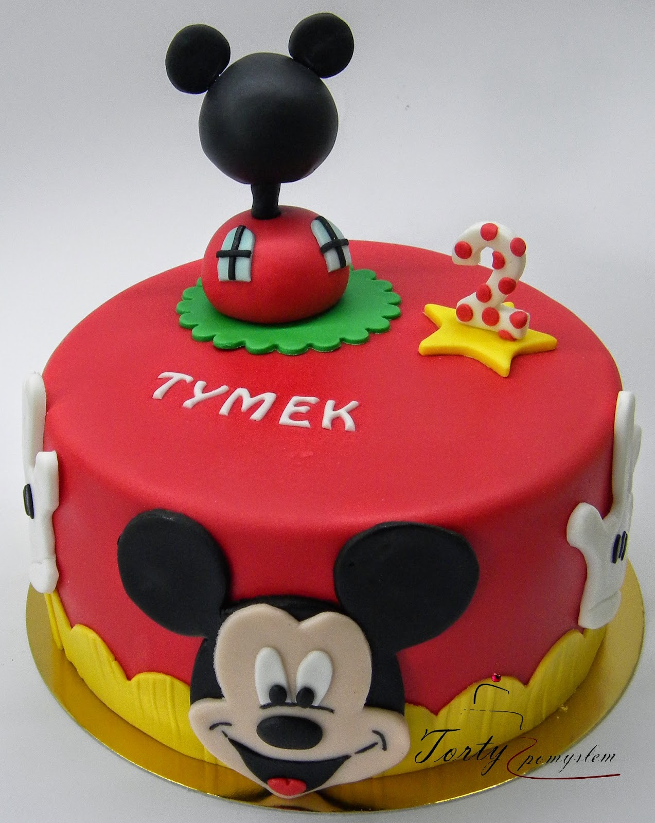 TORTY Z POMYSŁEM Kraków: Tort w stylu Mickey Mouse.
