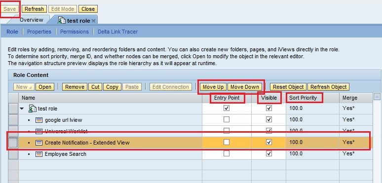 Top Level Navigation (Roles/Workset/Page/Iview) in SAP EP Portal ...