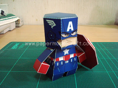papermodel2u by Petchpaper: Free Paper Model :: The Avengers :: Captain ...