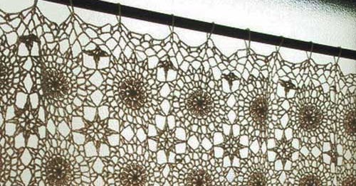 PERDELE CROSETATE ROMANIA: Perdea Crosetata Manual Roson Macrame Model 7