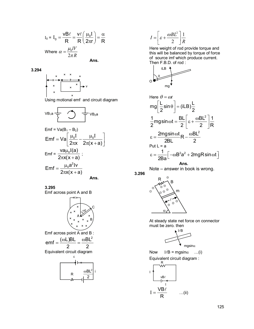SOLUTIONS TO I E IRODOV BY RKH: 3.294,3.295,3.296