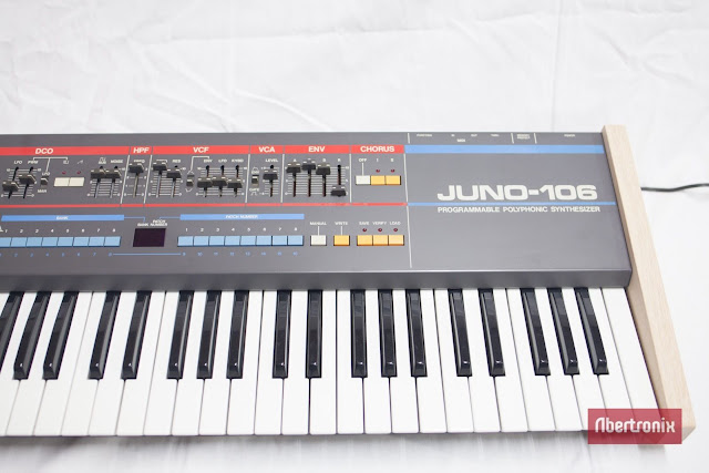 MATRIXSYNTH: Roland Juno 106 SN 440323 w/ Custom Light Wood Side Panels