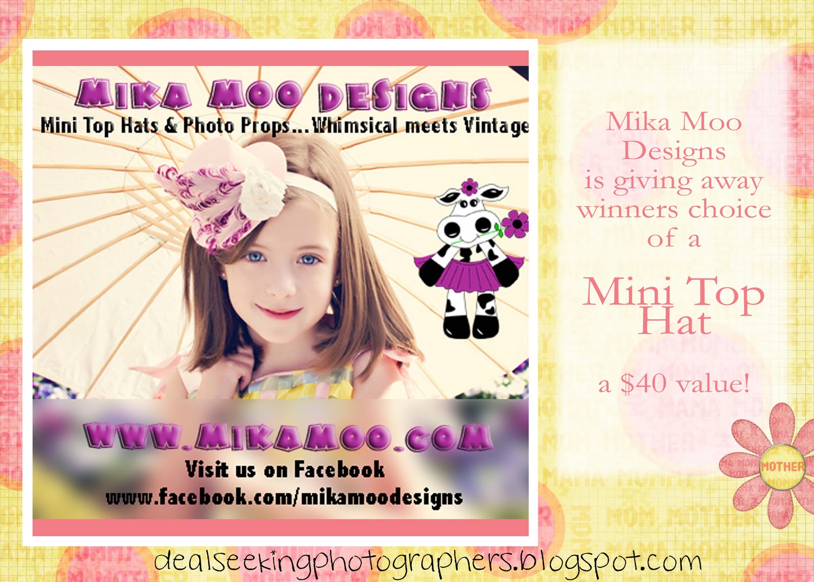 Deal Seeking Photographers: WE LOVE MOM'S GIVEAWAY!