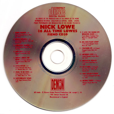 The First Pressing CD Collection: Nick Lowe - 16 All Time Lowes