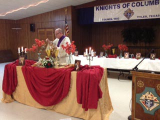 K of C Altar in Tyler, Texas | Catholic News Live