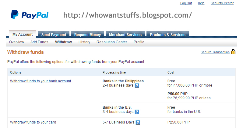 Withdraw Money From PayPal To Bank Account Or Credit Card Philippines withdraw-money-from-paypal-to-bank-account-or-credit-card-philippines