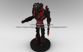 CAD designs by Ivan: Widowmaker robot, model