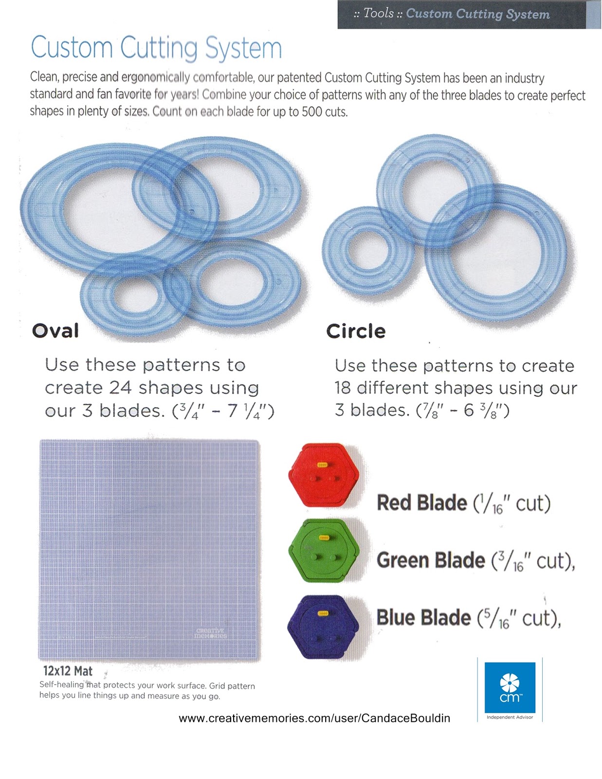 Scrapin' Jpegs: Creative Memories Custom Cutting System Circles and ...