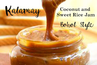 Pinoy Foods by Lucelle: kalamay sa Bohol - Coconut and Sweet Rice Jam