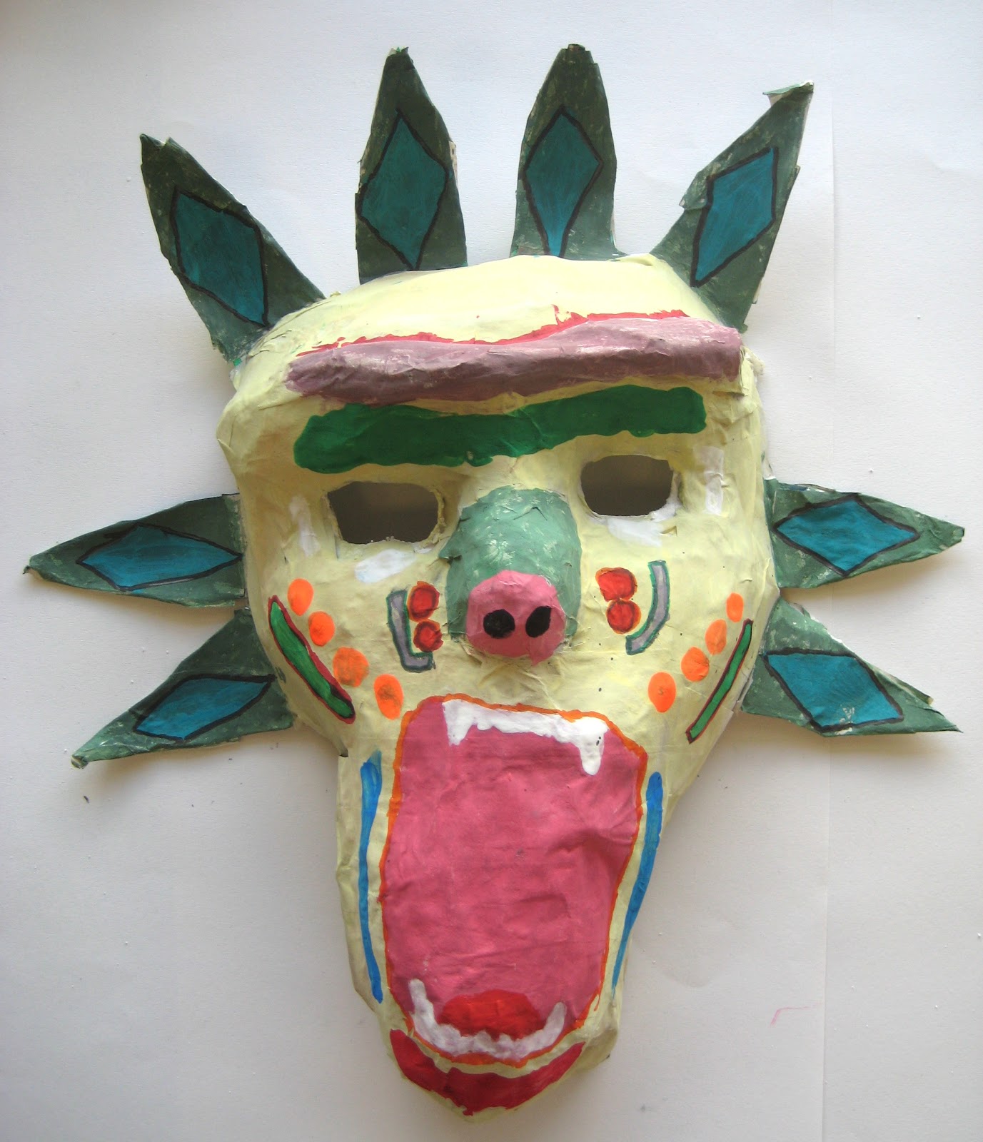 Student Artwork: Year 7 Mask Project
