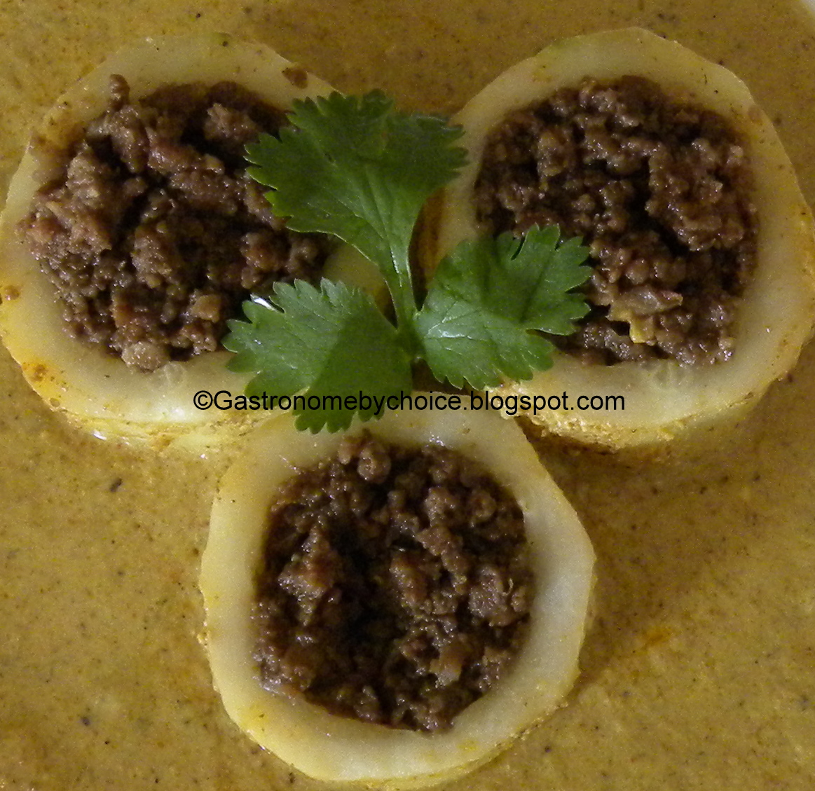 Bharwaan Kheere Ka Saalan ( Stuffed Cucumber Curry) ~ Gastronome By Choice