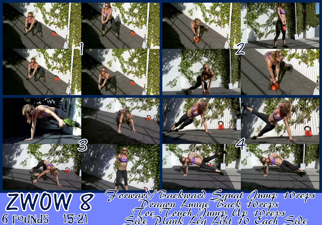 Zona Fitness: 70 Rutinas Zwow Challenge : Rutina #8 con 6 Rondas por Tiempo