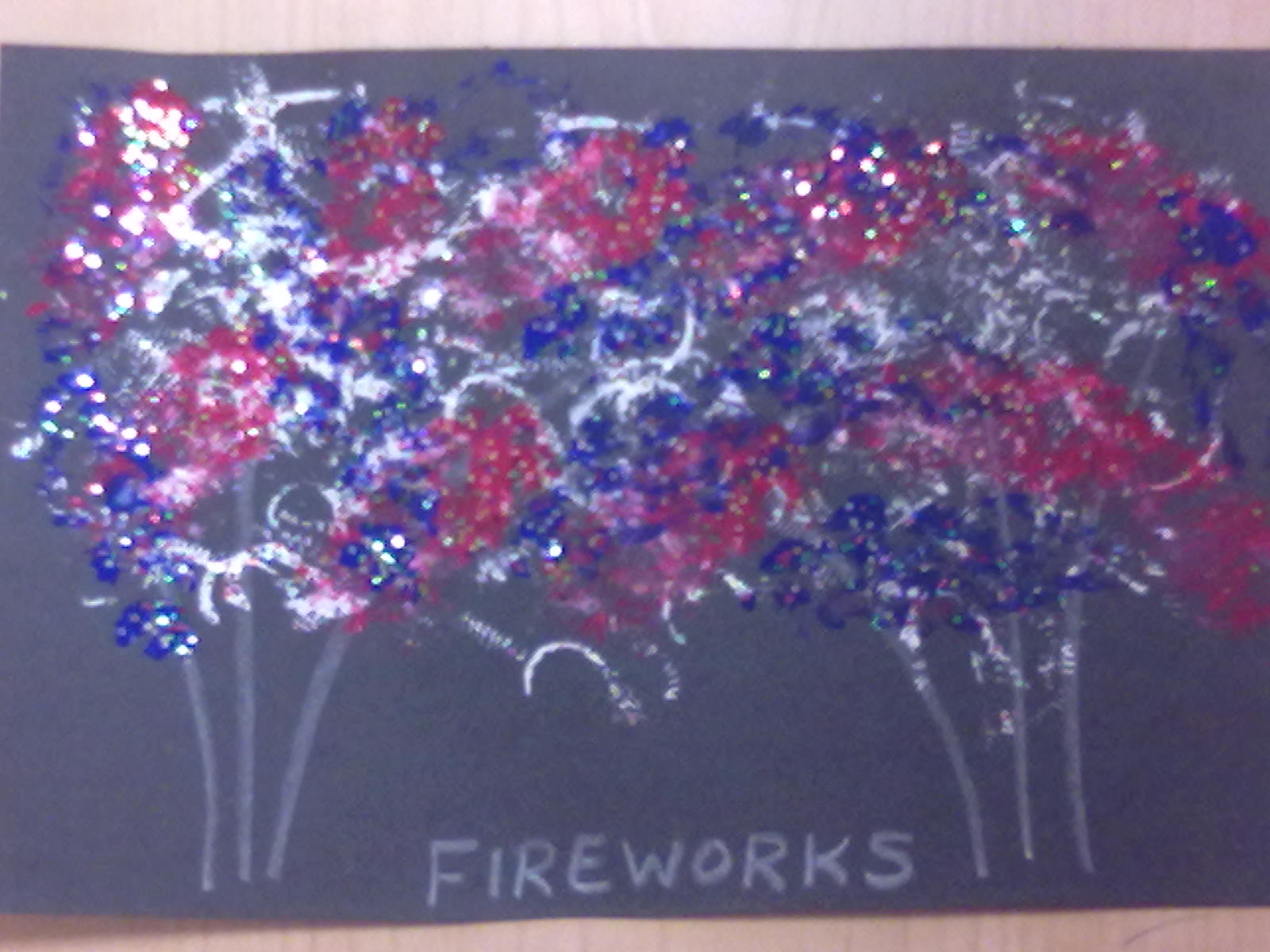 Cute Crafters: 4th of July Craft: Exploding Fireworks Picture
