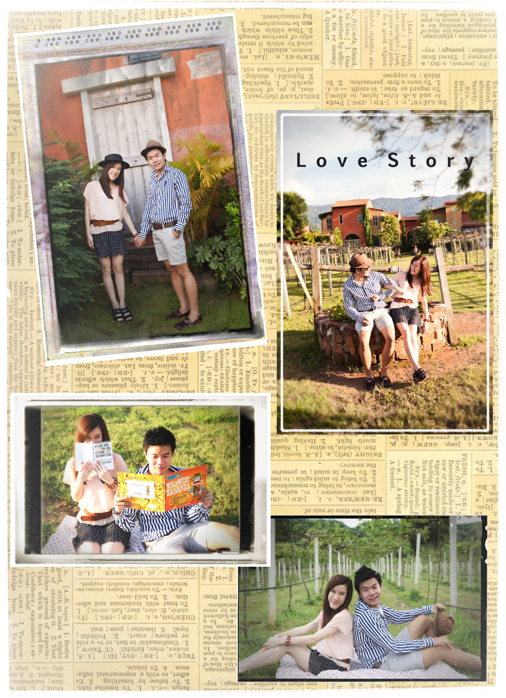 Sweet and Cute Couple Scrapbook