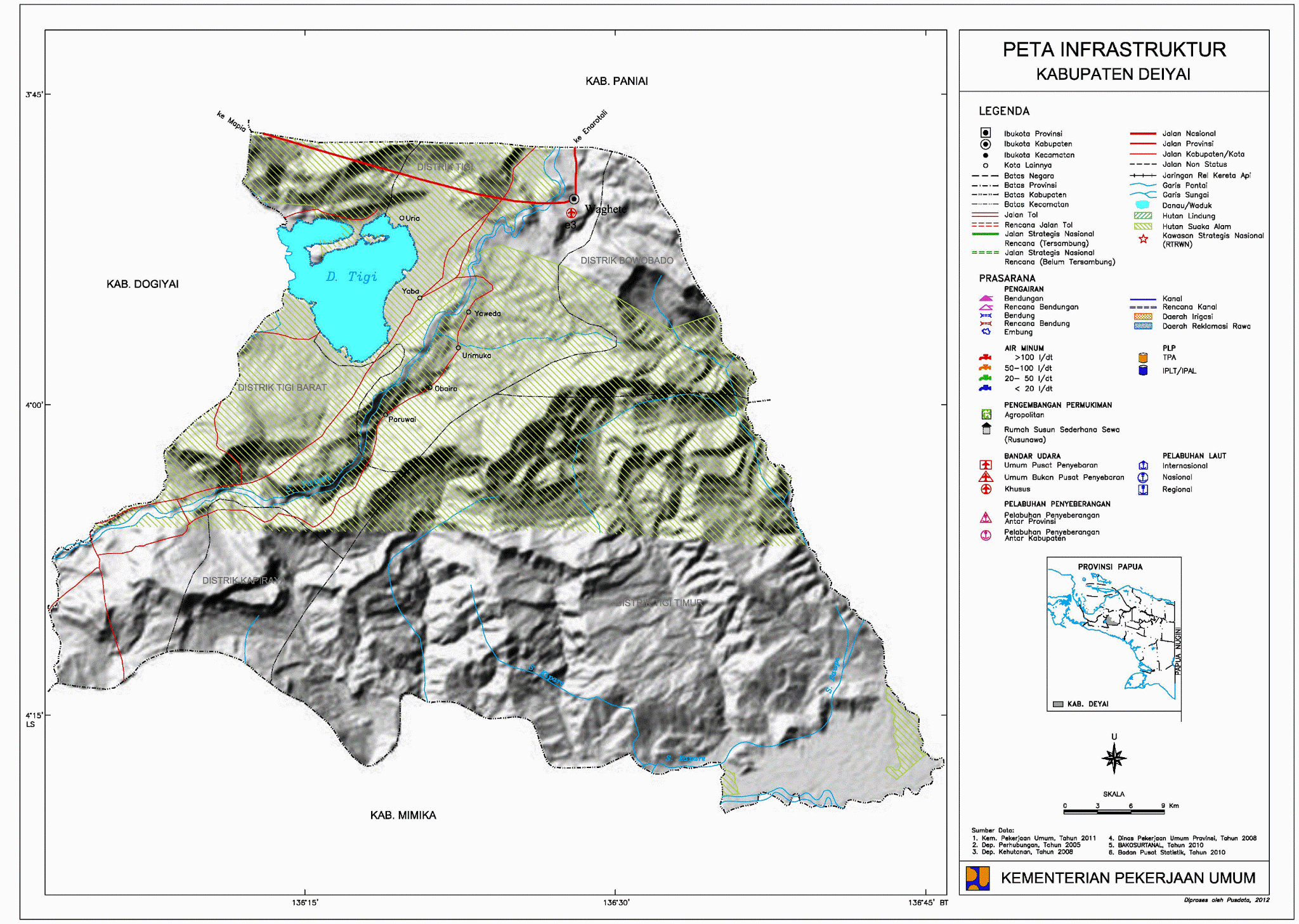 Peta Kota: Peta Kabupaten Deiyai