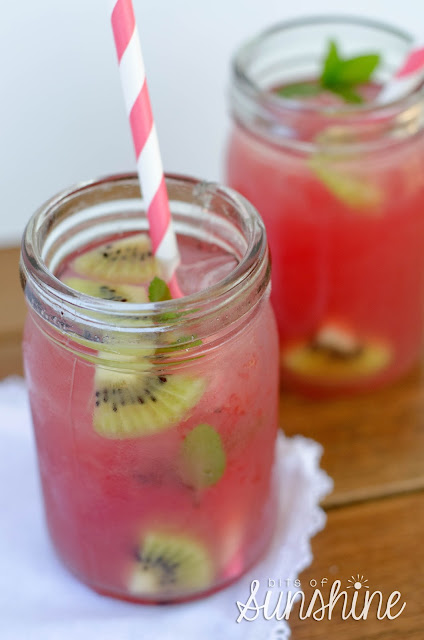 Kiwi and Raspberry Iced Tea — Bits of Sunshine