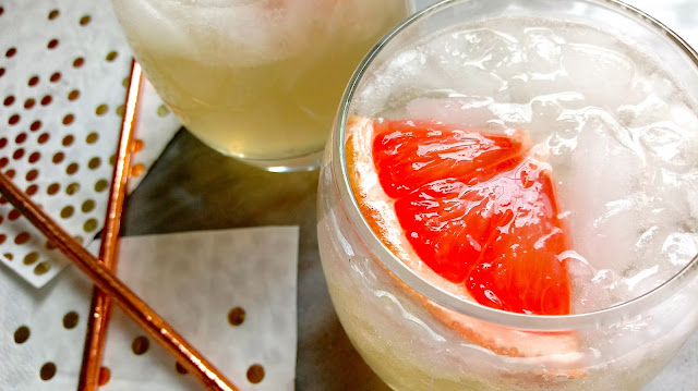 At Home with the Loverbees: Grapefruit & Honey White Wine Spritzer