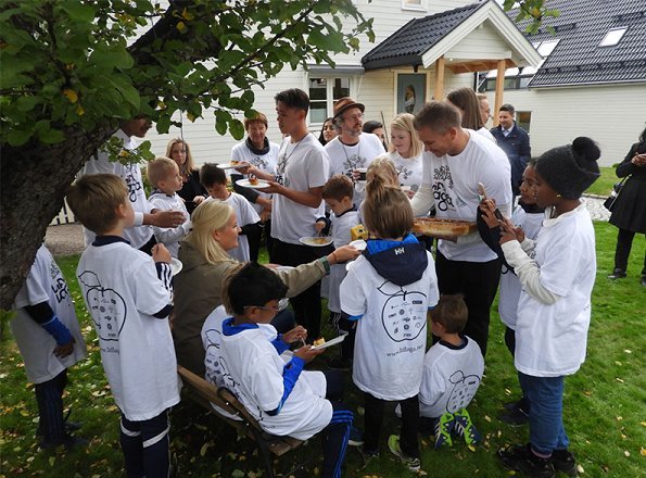 Princess Mette-Marit visits 'Lif Laga' project at Høybråten
